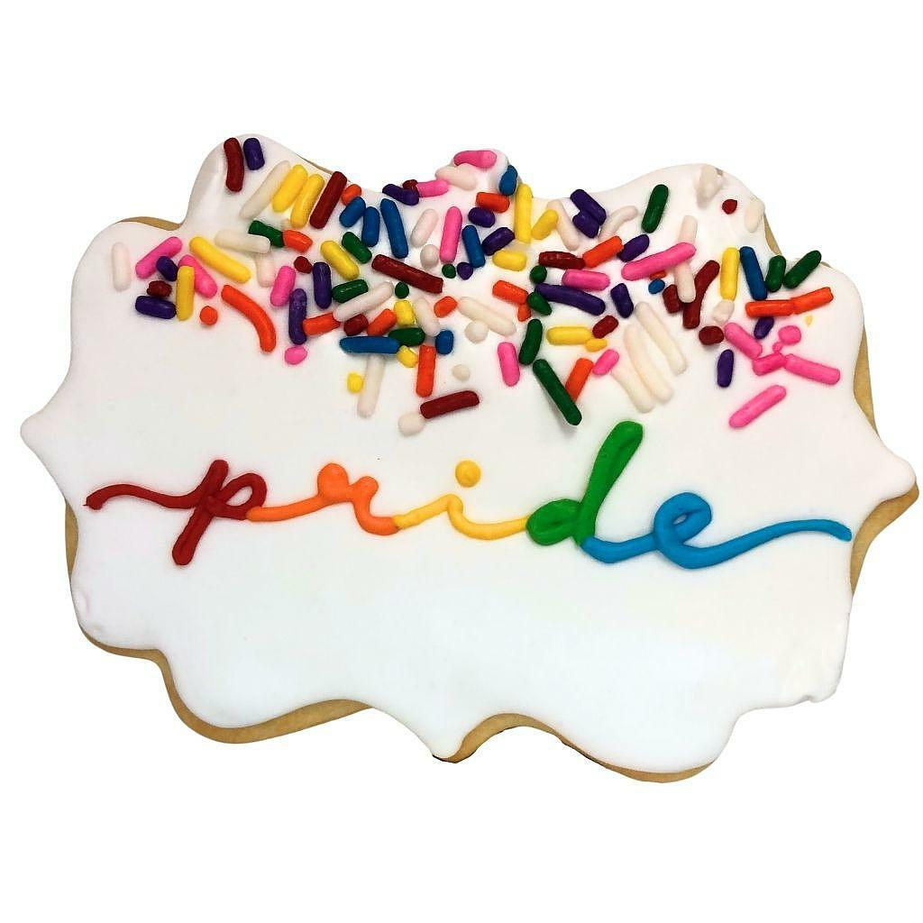 Rainbow Message Cookies, Choose Your Own – Dessert Gallery Bakery & Cafe