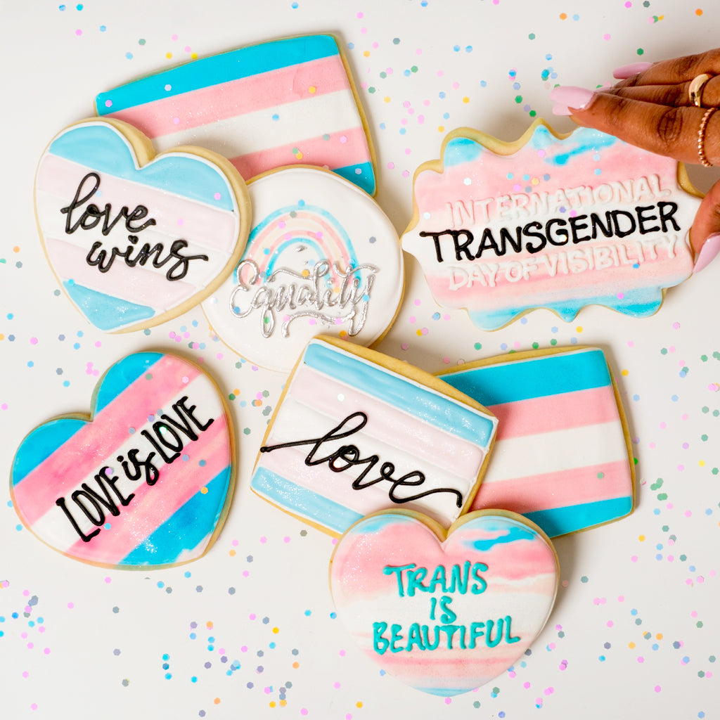 Trans Day of Visibility Cookies, Assorted – Dessert Gallery Bakery & Cafe