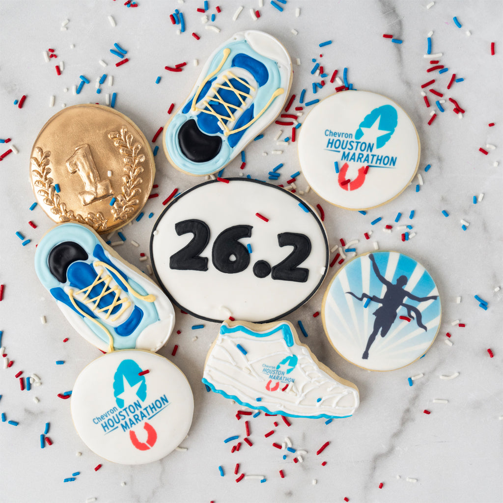 Chevron Houston Marathon Cookies – Dessert Gallery Bakery & Cafe
